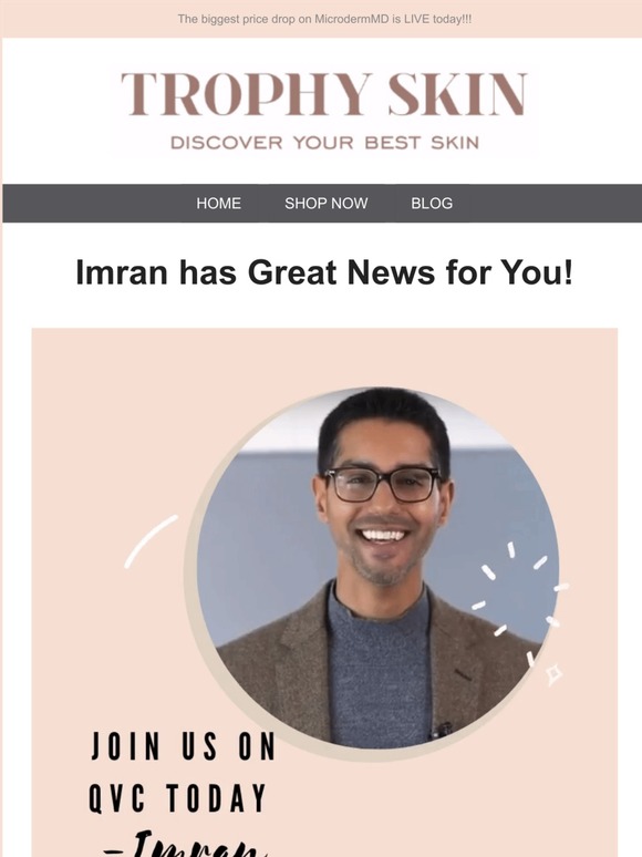 TrophySkin (US): Watch founder, Imran Karim, on-air all day today | Milled