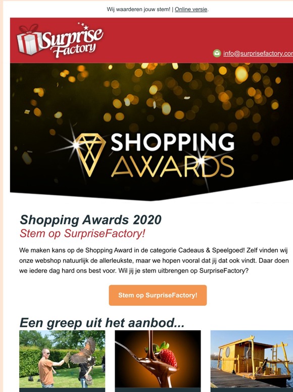 SurpriseFactory: Stem op SurpriseFactory | Milled