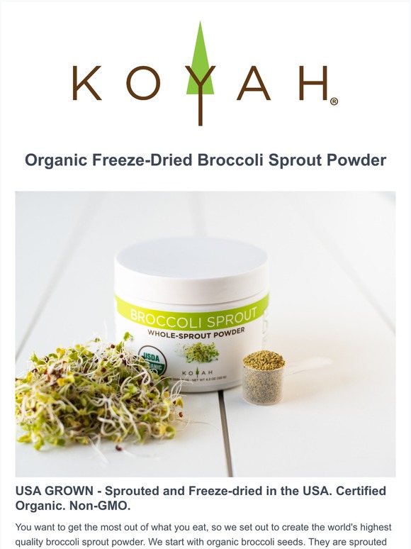 KOYAH: 🥦🌱⁠NEW PRODUCT ANNOUNCEMENT🌱⁠🥦 | Milled