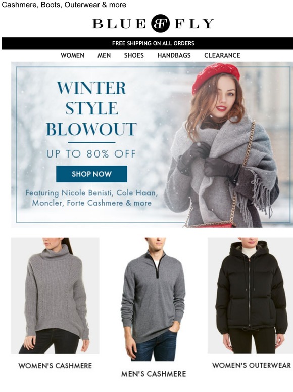 Bluefly: Bluefly - Winter Style Blowout! Up to 80% Off | Milled