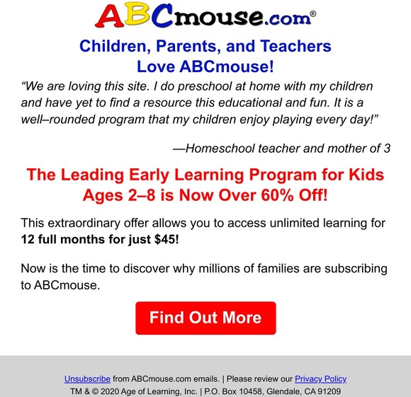 ABCmouse: Over 850 Fun Lessons for Kids Ages 2–8 | Milled