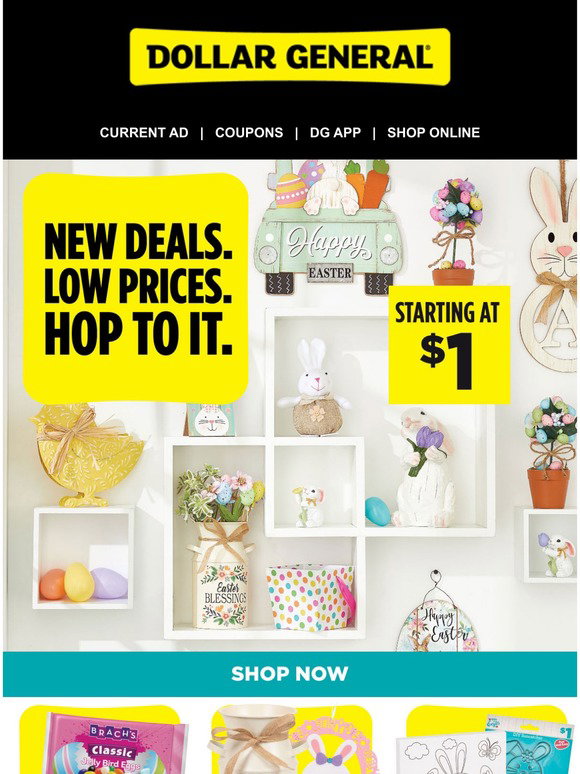 Dollar General: Join the hunt for Easter items starting at $1. | Milled