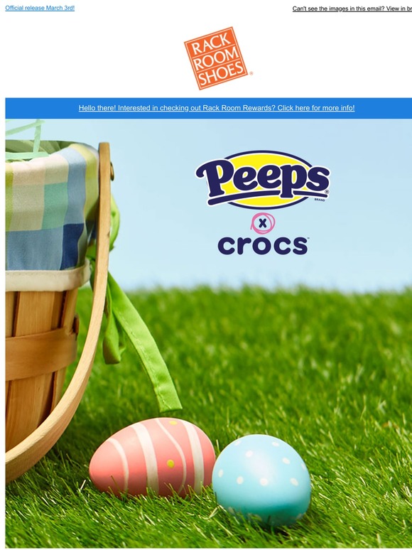 Rack Room Shoes: Peeps X Crocs…Coming soon | Milled