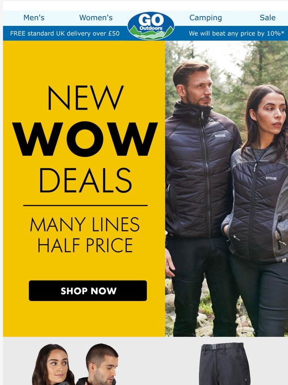 Go Outdoors: Have you seen our latest WOW Deals? | Milled