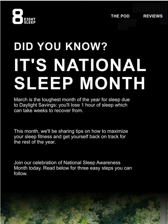 Eight Sleep: National Sleep Awareness Month is Here | Milled