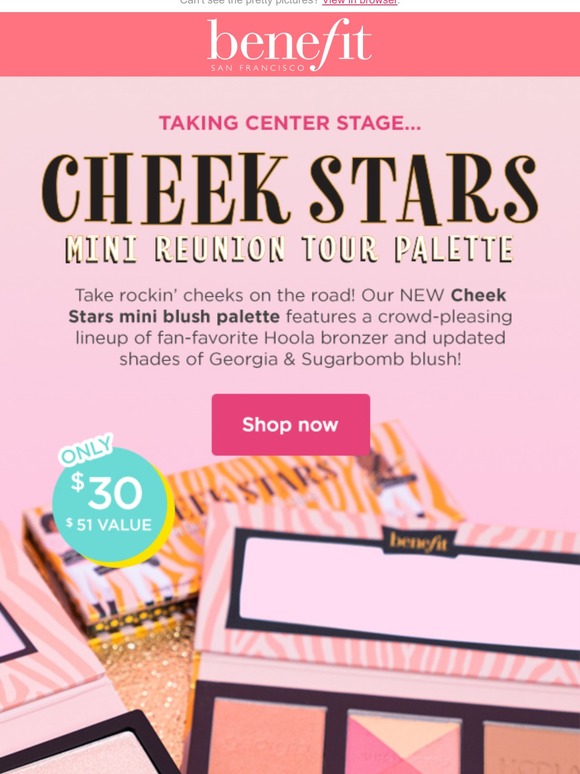 Benefit Cosmetics: NEW Cheek Stars mini blush & bronze palette ...