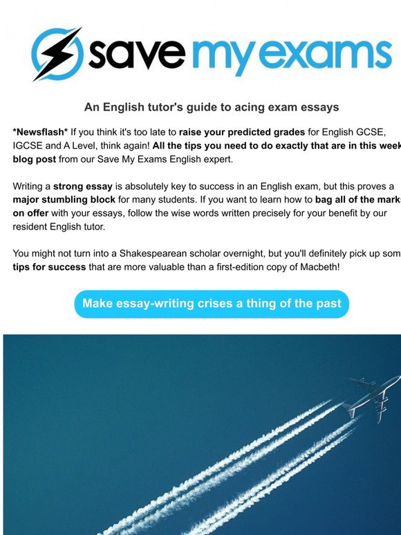 Save My Exams: English made easy with our essay-writing expert | Milled