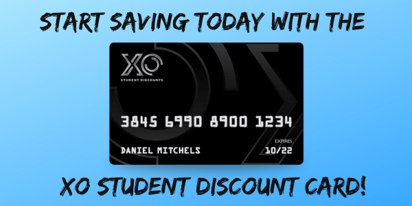 Of Course: You are eligible for an XO Student Discount Card! | Milled