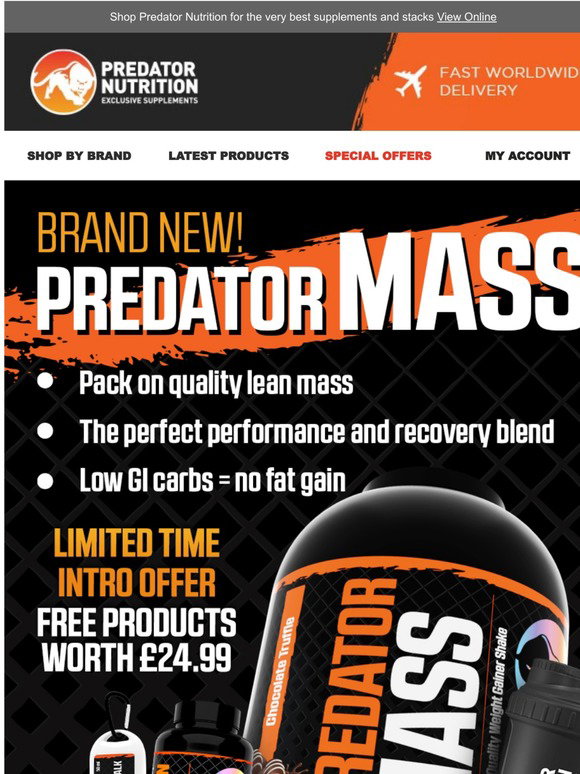 Predator Nutrition: Early Access! New Product Launch Today | Milled