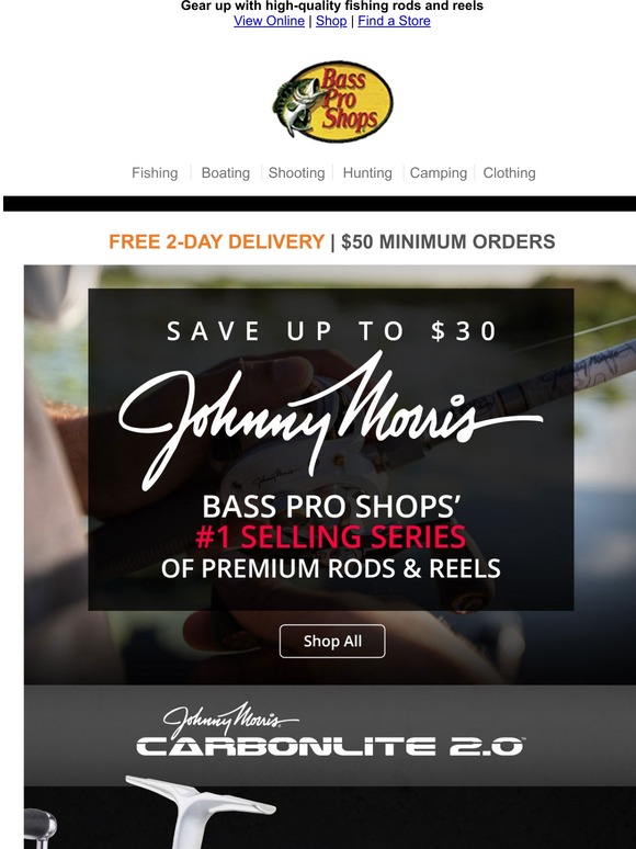Bass Pro Shops: Save on select Johnny Morris premium rods and reels ...