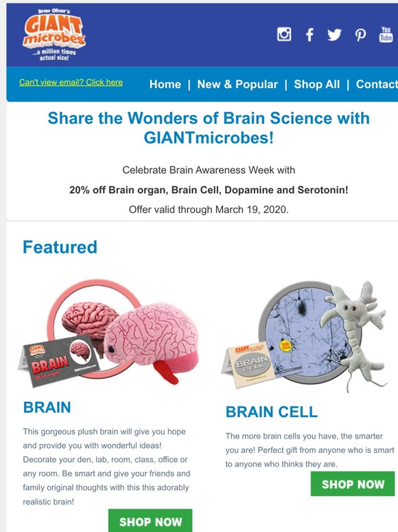 GIANTmicrobes: Share the Wonders of Brain Science with GIANTmicrobes ...