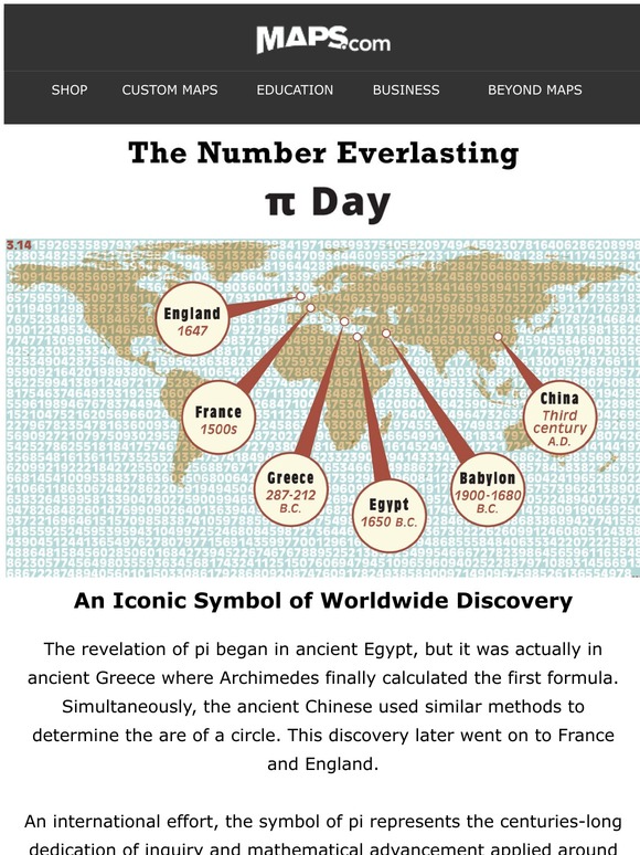 Maps: Pi, The Most Famous Number | Milled