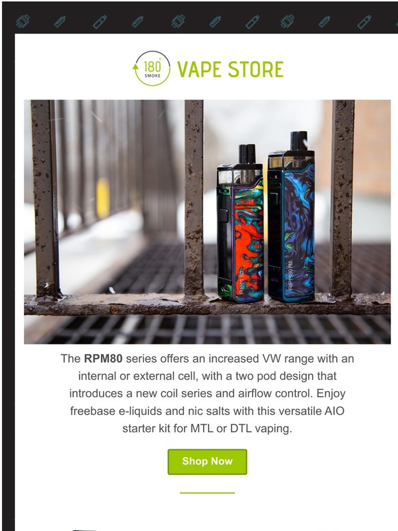 180 Smoke: The SMOK RPM80 is still available at 180 Smoke! | Milled