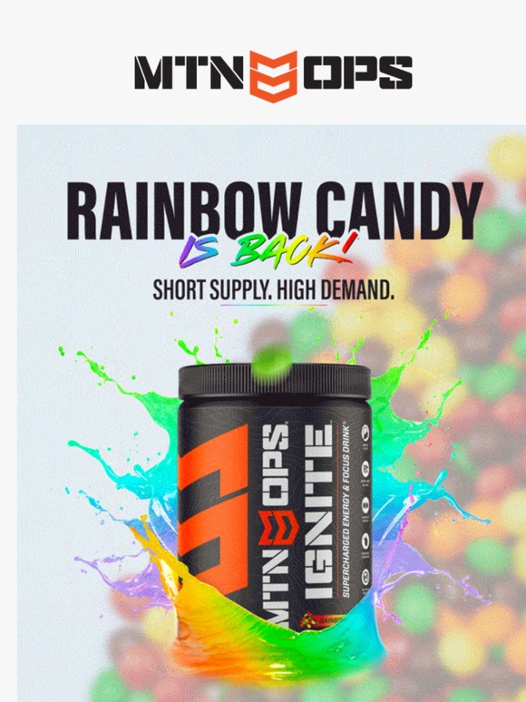 MTN OPS: LIMITED EDITION 🌈 Rainbow Candy Ignite available now | Milled