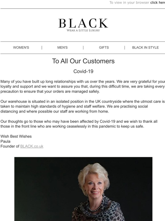 Black: A message from our founder Paula Reeves | Milled