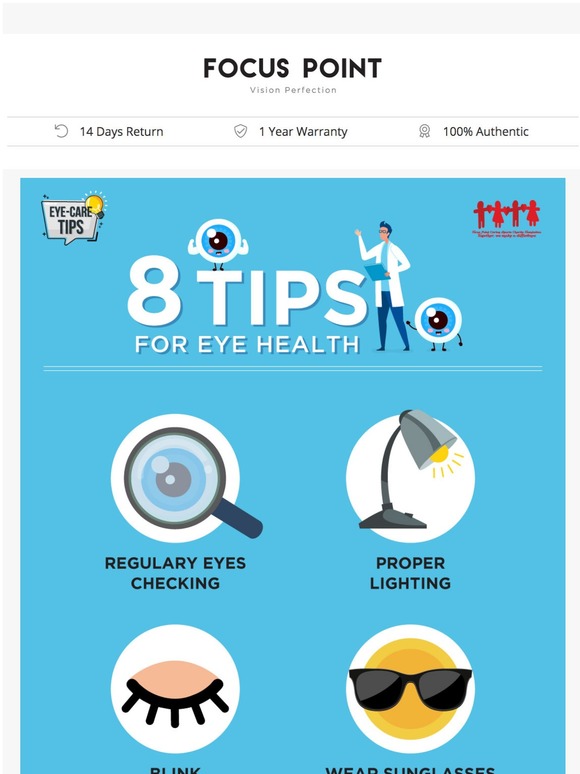 Focus Point: 8 Tips for 👀Eye Health | Milled