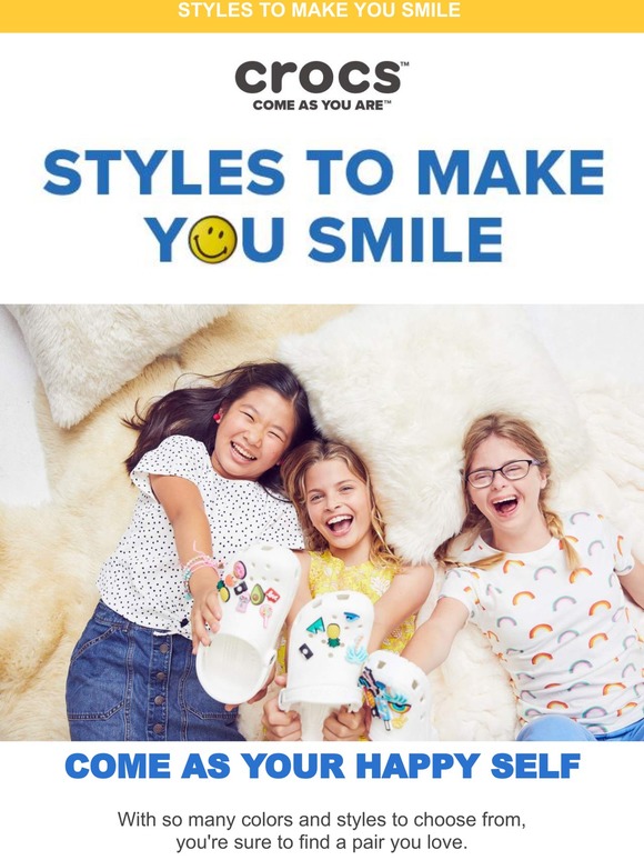Crocs: 😊 Find a style to make you smile | Milled