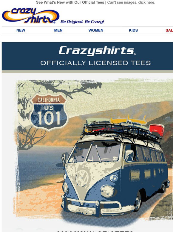 Crazy Shirts: Crazy Collections – Exclusively Licensed | Milled
