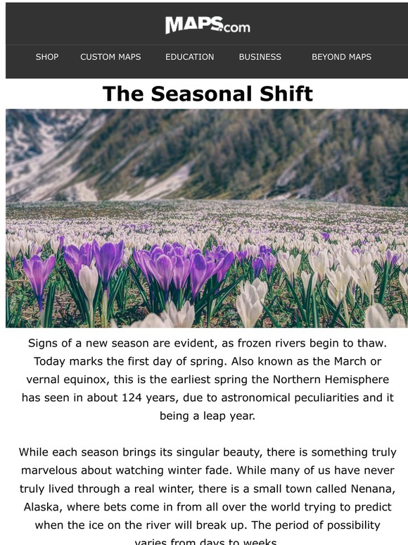 Maps: Spring Has Officially Sprung | Milled