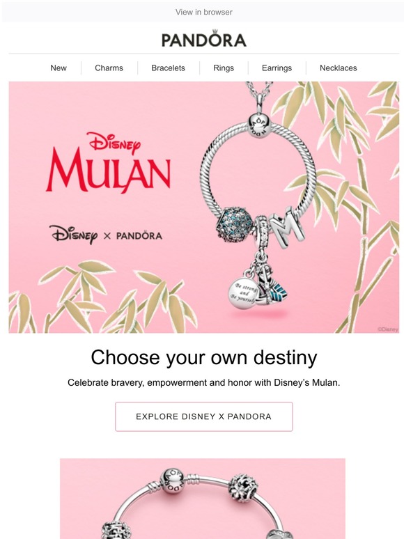 Pandora: Embrace your inner strength with charms from Disney’s Mulan ...