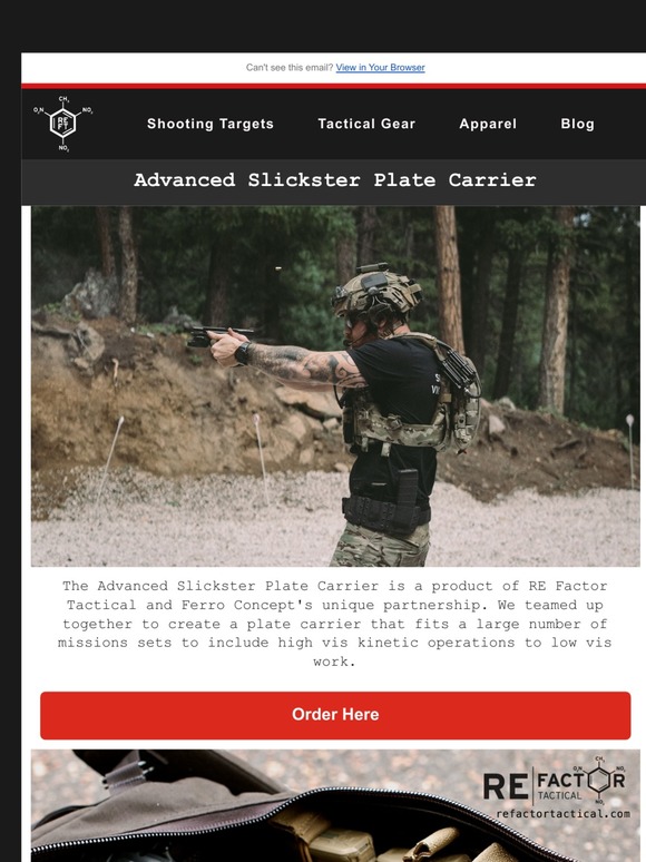 RE Factor Tactical: Advanced Slickster Plate Carrier - [High Demand ...