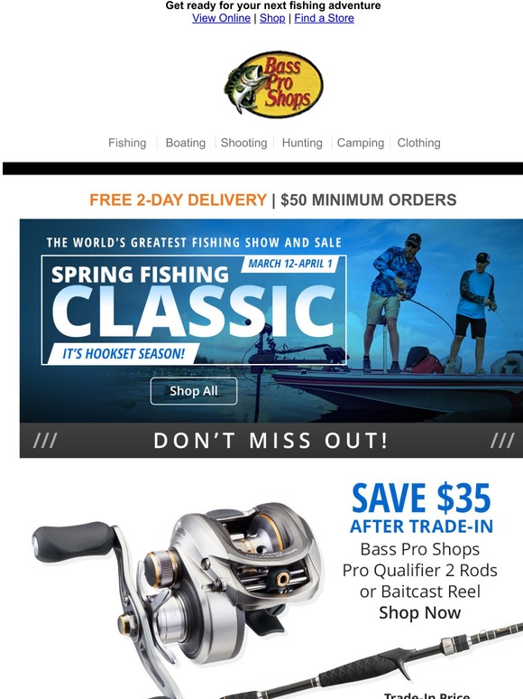 Bass Pro Shops: Spring Fishing Classic savings are still going strong ...