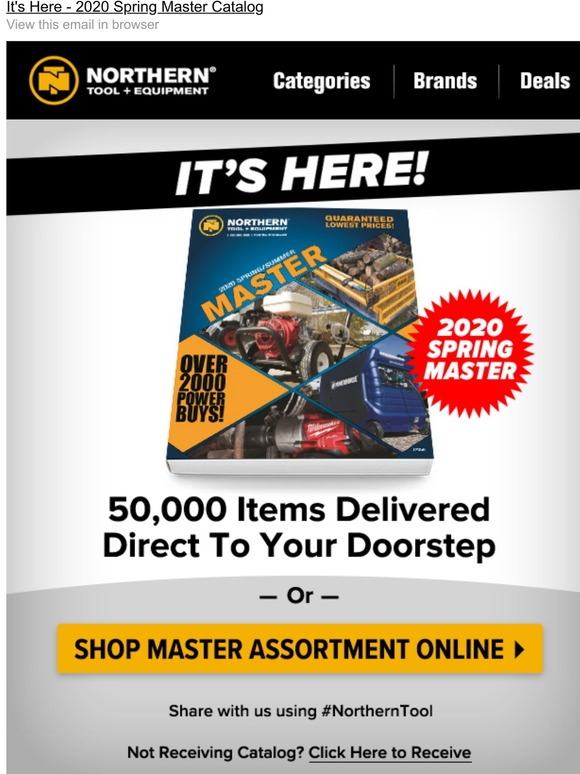 Northern Tool: 50,000 Items Delivered Direct To Your Doorstep | Milled