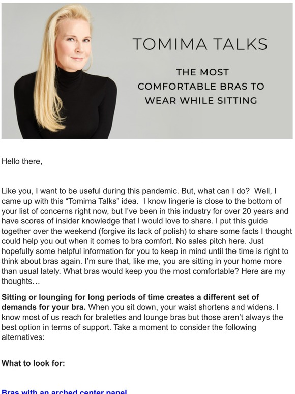 HerRoom: Tomima Talks – The most comfortable bras to wear while sitting ...