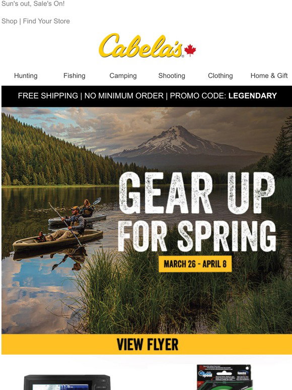 Cabela's: NEW FLYER: Gear Up for Spring! | Milled