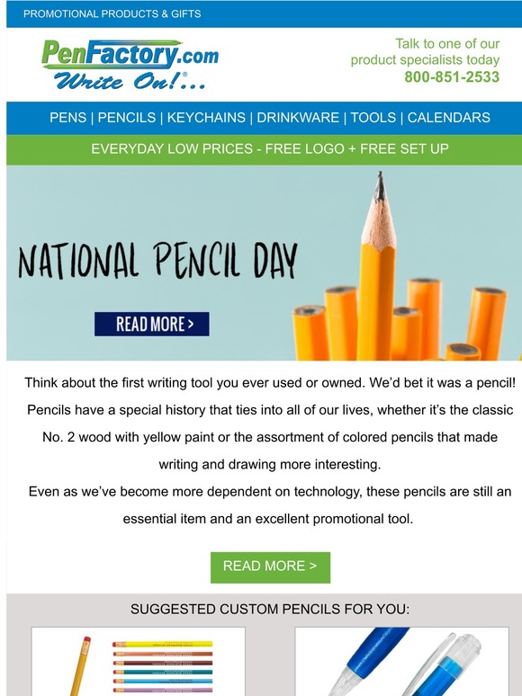 Pen Factory: March 30th is National Pencil Day ️ | Milled