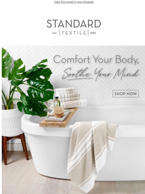Standard Textile Home: Stay-At-Home Just Got Comfier | Save 20% Now ...