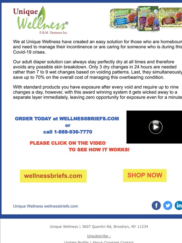 Unique Wellness: Unique Wellness Adult Diapers are the Perfect Solution ...