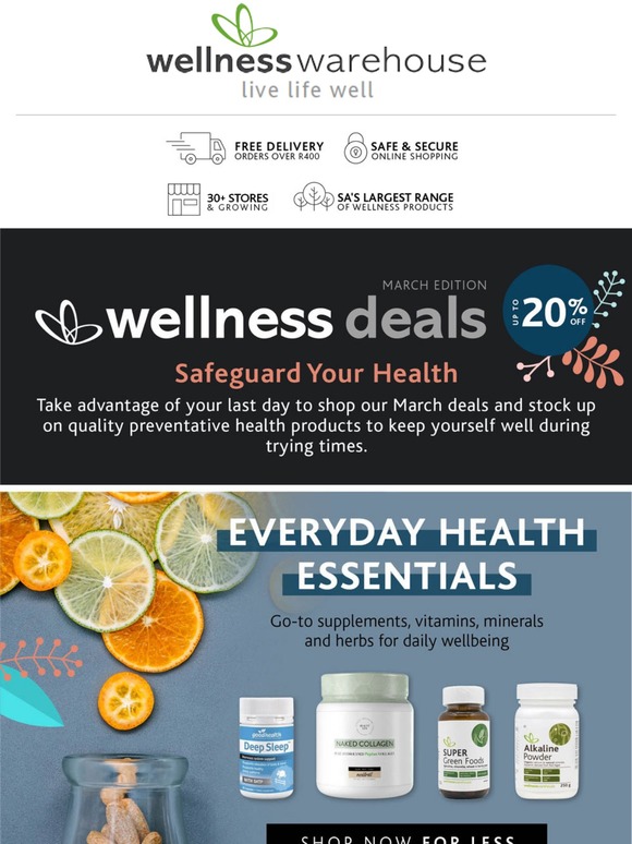 Wellness Warehouse: Safeguard Your Health...for Less | Milled