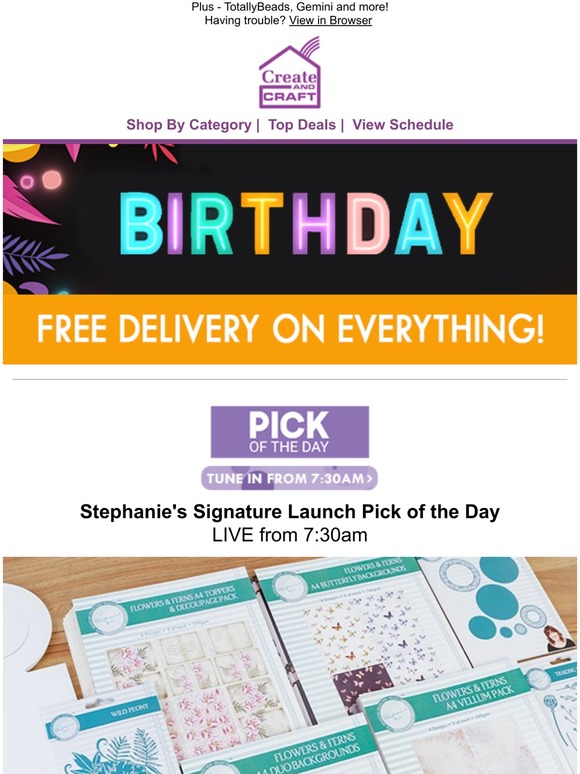 createandcraft.tv: Flowers and Ferns - Stephanie's Signature Collection ...