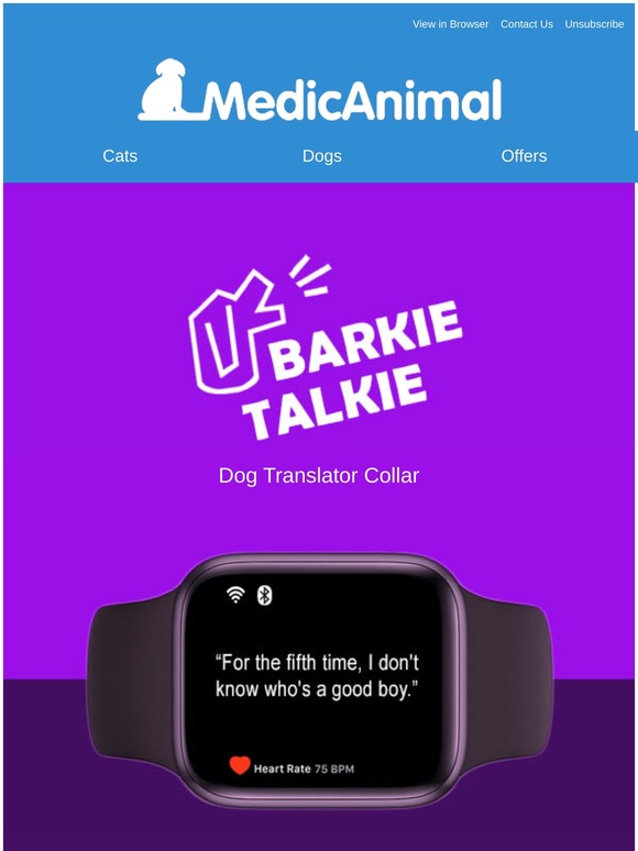 Medic Animal: NEW! Dog translator collar | Milled