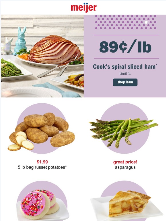 Meijer: Save on Your Easter Ham | Milled