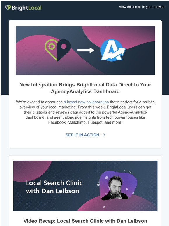 BrightLocal: [NEW] Access Your BrightLocal Data in AgencyAnalytics 📊 ...