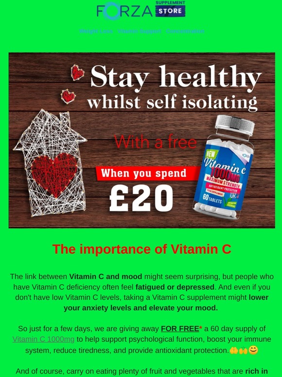 FORZA Supplements: The importance of Vitamin C on your mental well ...