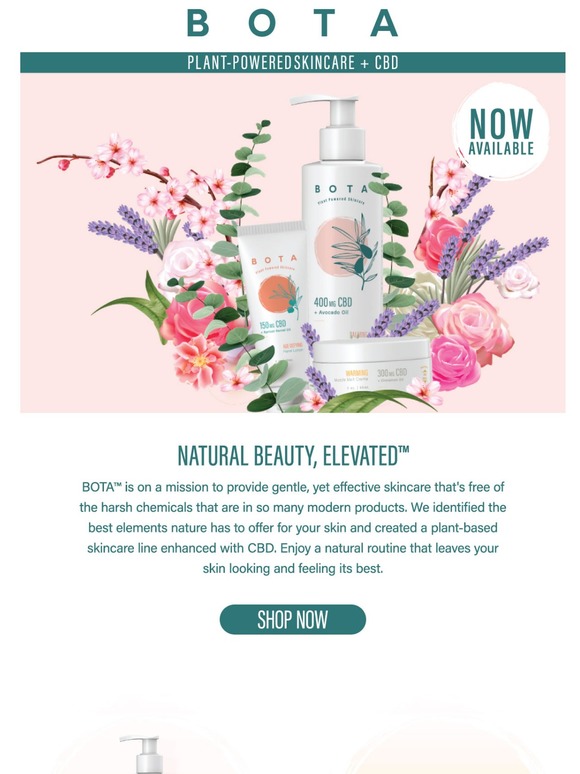 Bota: Now Available! BOTA™ Plant-Powered Skincare | Milled