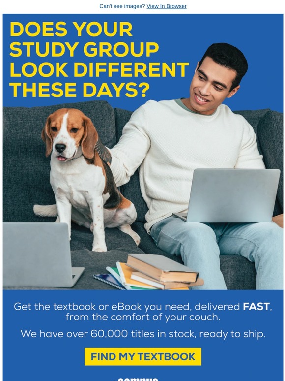 eCampus: Online Classes Changing Your Scenery? 🐶🐱 Getting Textbooks is ...