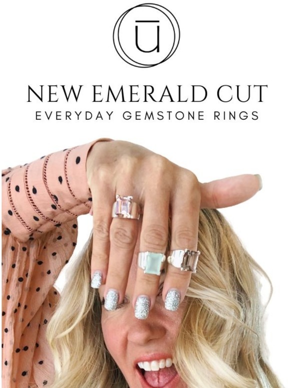 Uberkate: Introducing The Stunning New Emerald Cut Gemstone Ring | Milled