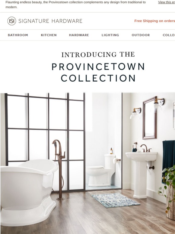 Signature Hardware: Timeless Elegance: The Provincetown Bathroom ...