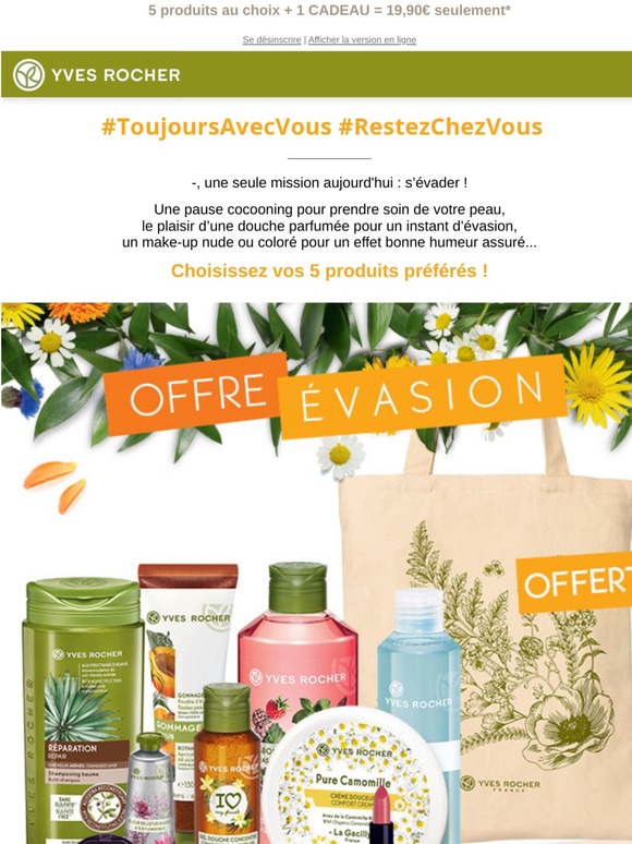 Yves Rocher: -une seule mission aujourd'hui : s'évader ! | Milled