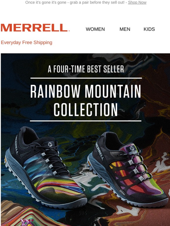 Merrell: Rainbow Mountain - PREORDER NOW for a limited time! | Milled