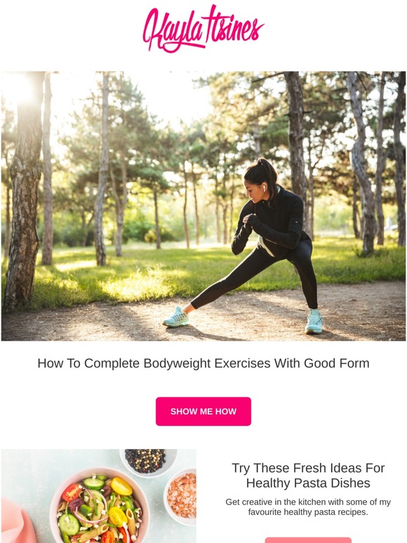 Kayla Itsines: 8 Common Bodyweight Exercises And How to Do Them ...