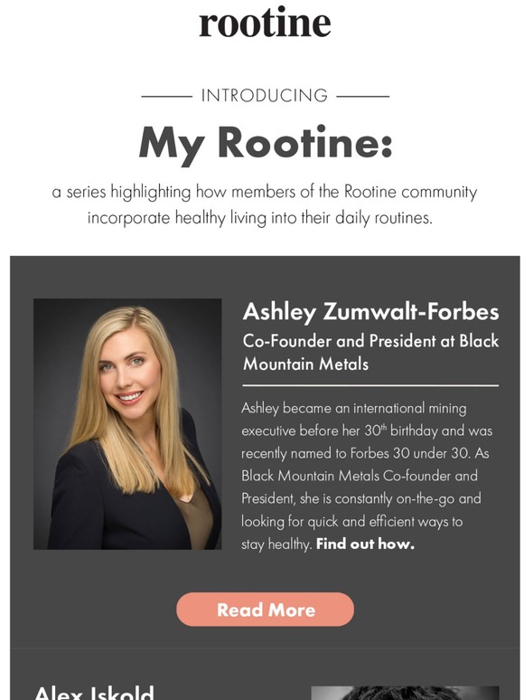 Rootine: Introducing My Rootine: inspiring daily health routines from ...