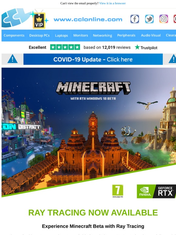 CCL Computers: Minecraft RTX BETA Now Available! Deals on RTX Graphics ...