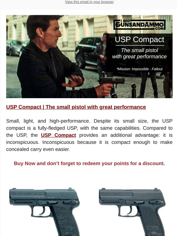 GritrSports: H&K USP Compact Pistols - Great For Concealed Carry | Milled