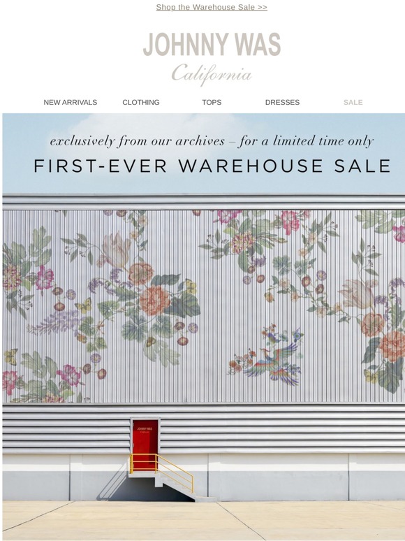 Johnny Was: Our First-Ever Warehouse Sale | Up to 75% Off | Milled