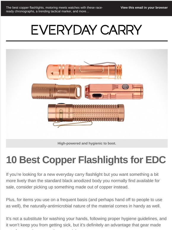 Everyday Carry: 🔦 The Best Copper Flashlights for a Pop of Patina 🔦 ...
